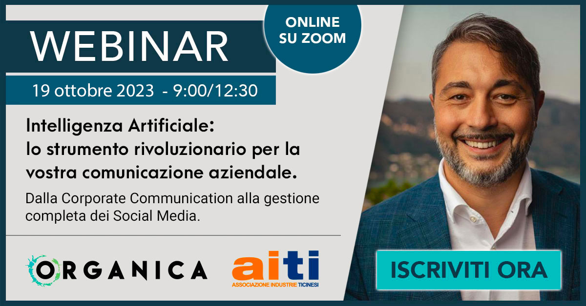 Corso di formazione AITI - Organica - Intelligenza Artificiale: lo strumento rivoluzionario per ...
